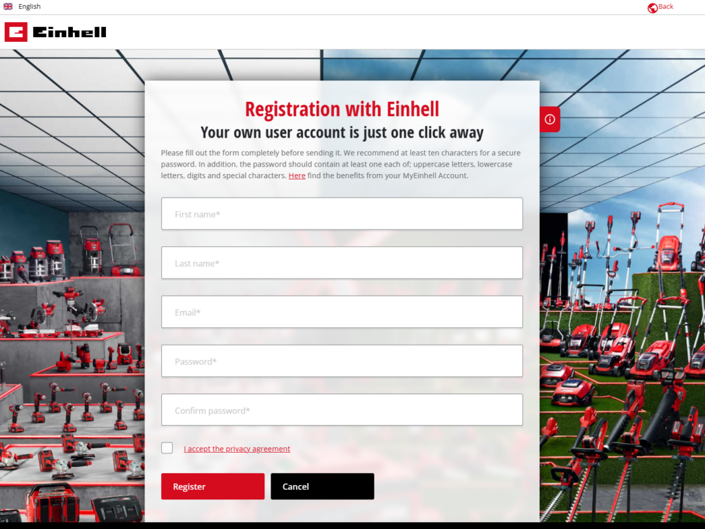 How to Register your Einhell Tool for FREE Extended Warranty